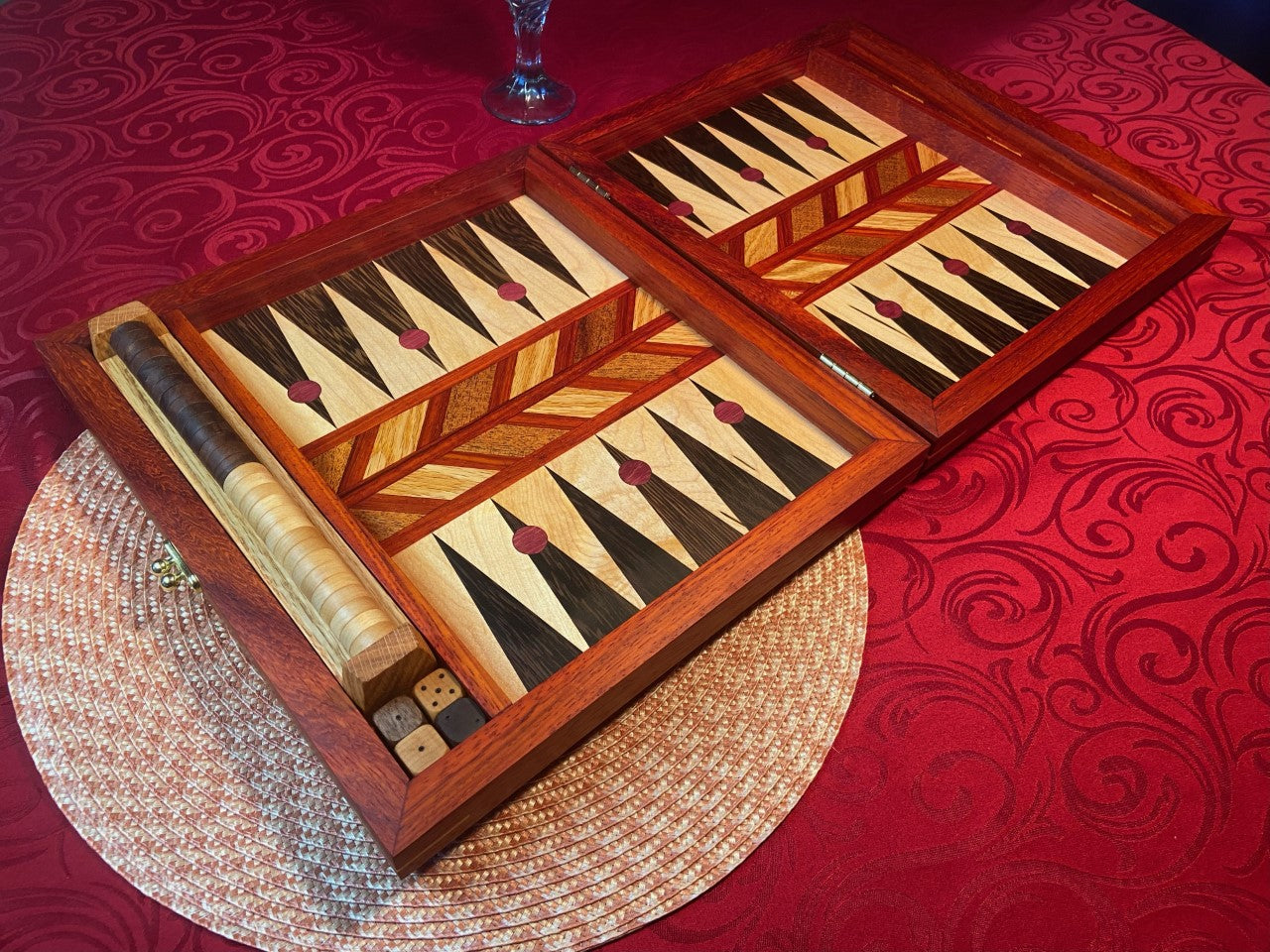 Large Folding Backgammon Board – Pebble Mountain Woodcrafts