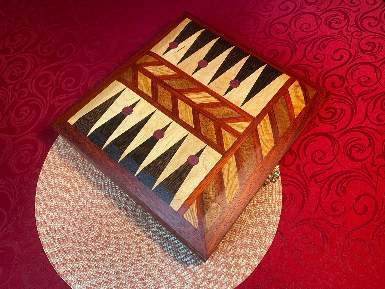 Large Folding Backgammon Board – Pebble Mountain Woodcrafts